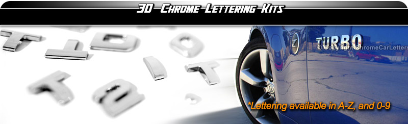 Chrome Car Letters - OEM Quality Automotive 3D Chrome Lettering Kits ...